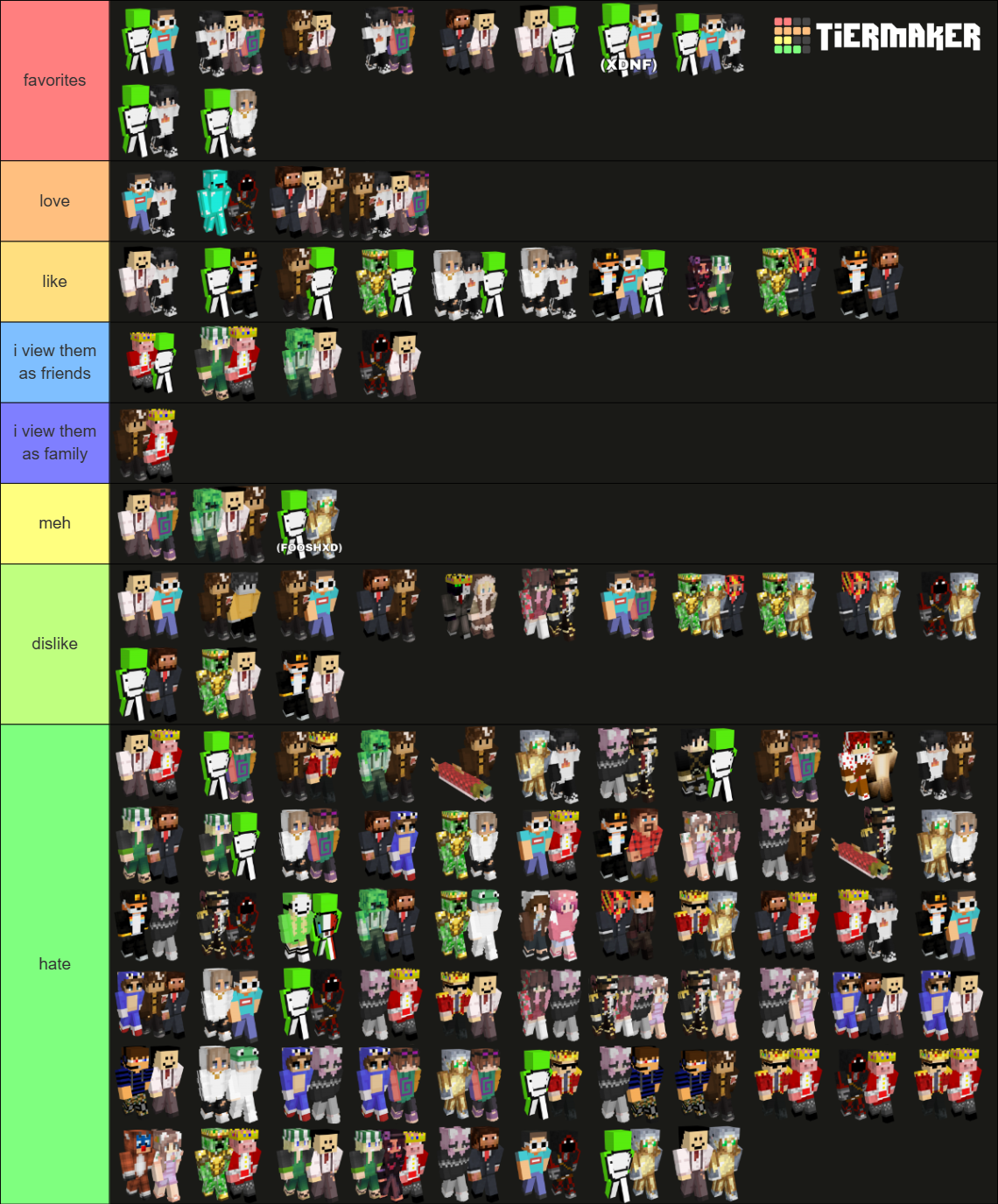 Ultimate Dream SMP Ships Tier List (Community Rankings) - TierMaker