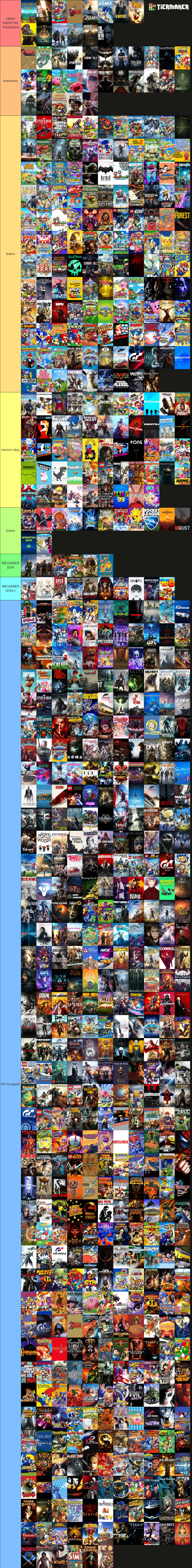 1000+ Video Games Tier List (Community Rankings) - TierMaker