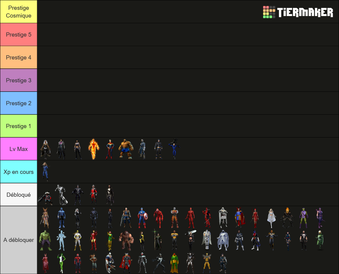 Marvel Heroes Omega Tier List (Community Rankings) - TierMaker