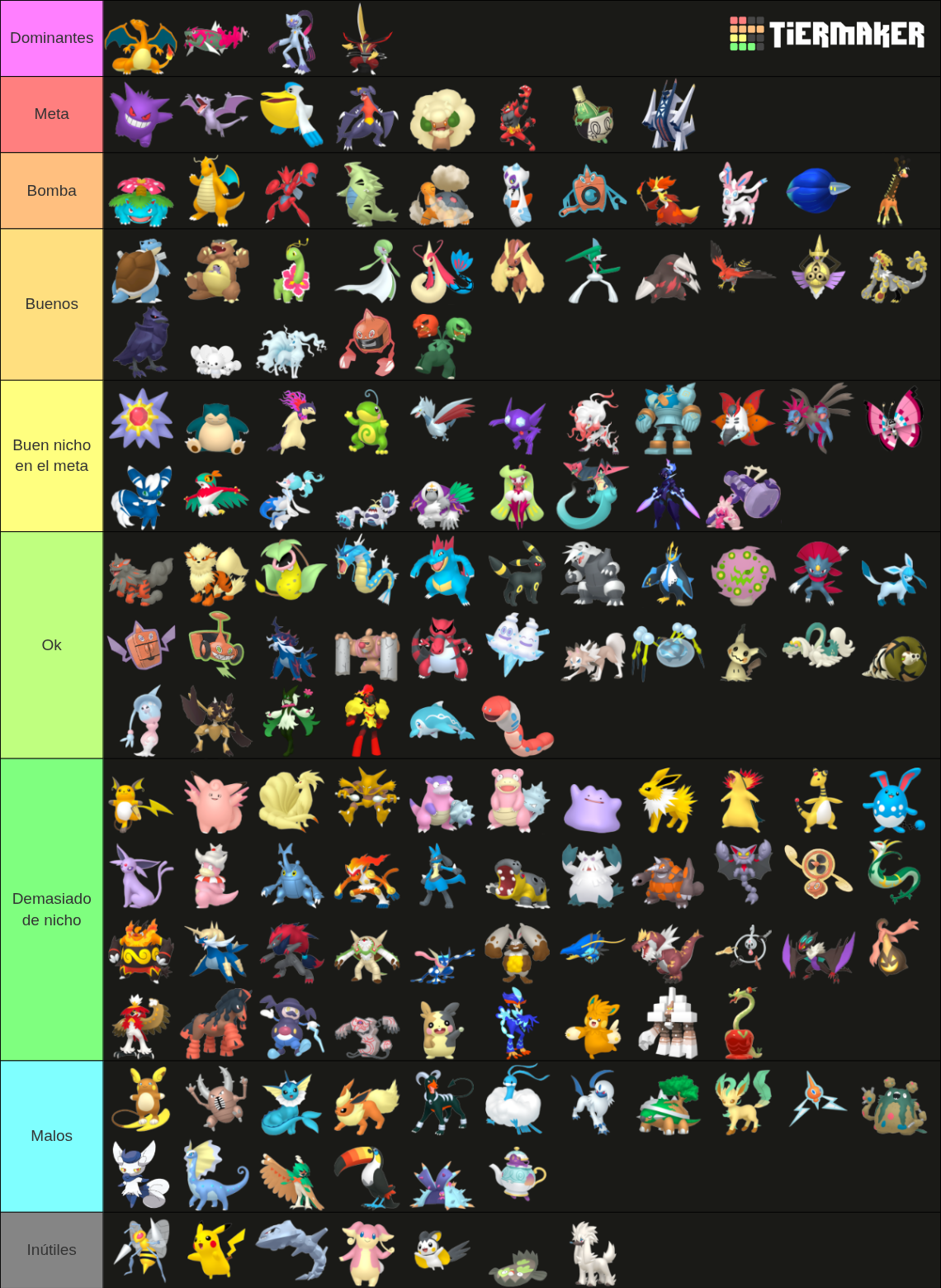 All Pokemons in Pokemon Champions Tier List (Community Rankings ...