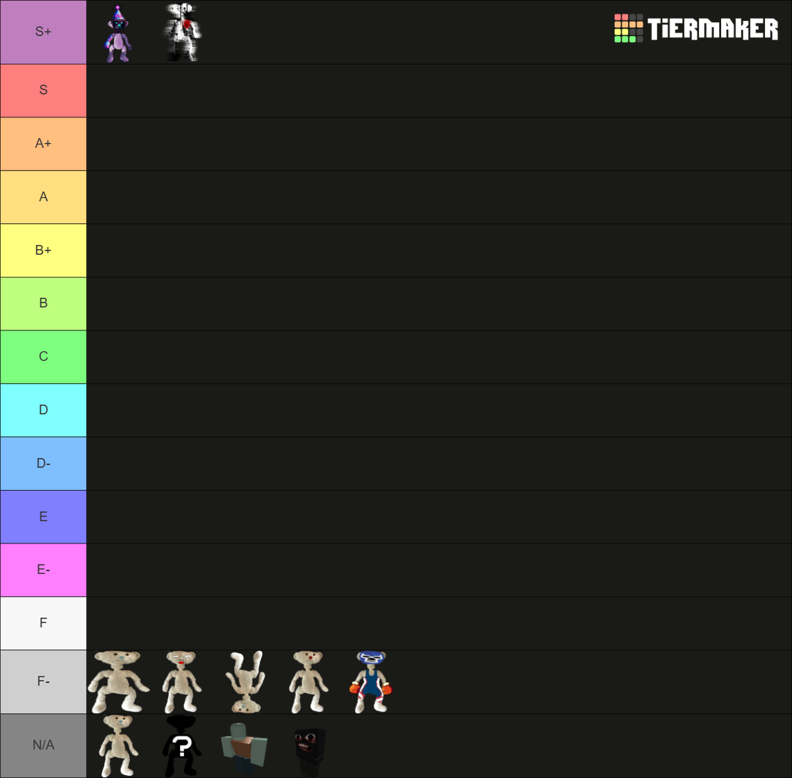 BEAR (Alpha) Skins (2019-2026) Tier List (Community Rankings) - TierMaker