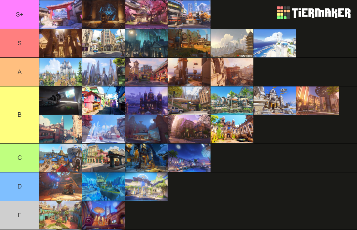 Overwatch 2 All Maps Tier List (Community Rankings) - TierMaker