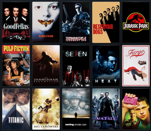 Create a "Film Bro" Films Tier List - TierMaker