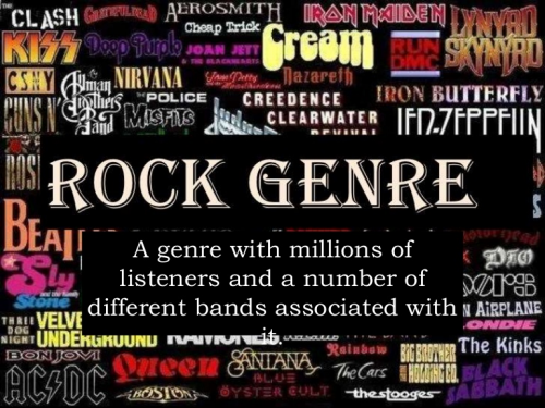 Create a Main Subgenres of Rock Music Tier List - TierMaker