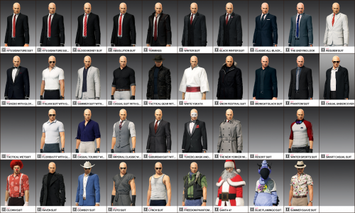Create a HITMAN 2 Suit List Tier List - TierMaker