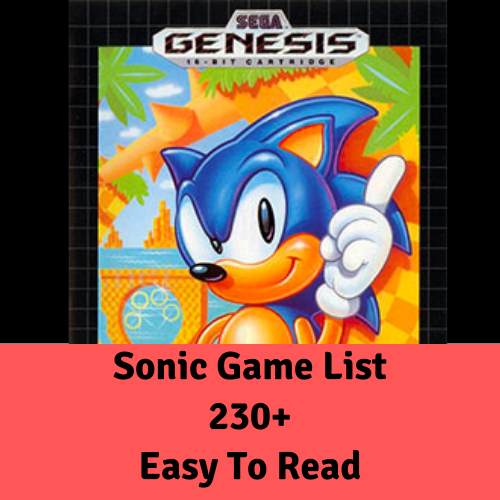Create a 230+ Sonic Games (Easy To Read) Tier List - TierMaker