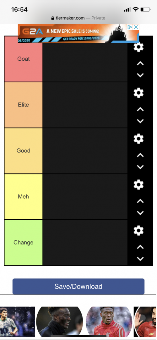 Create a Avatars Tier List - TierMaker