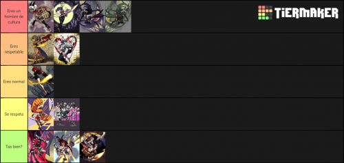 Create a Culeable o inculeable Tier List - TierMaker