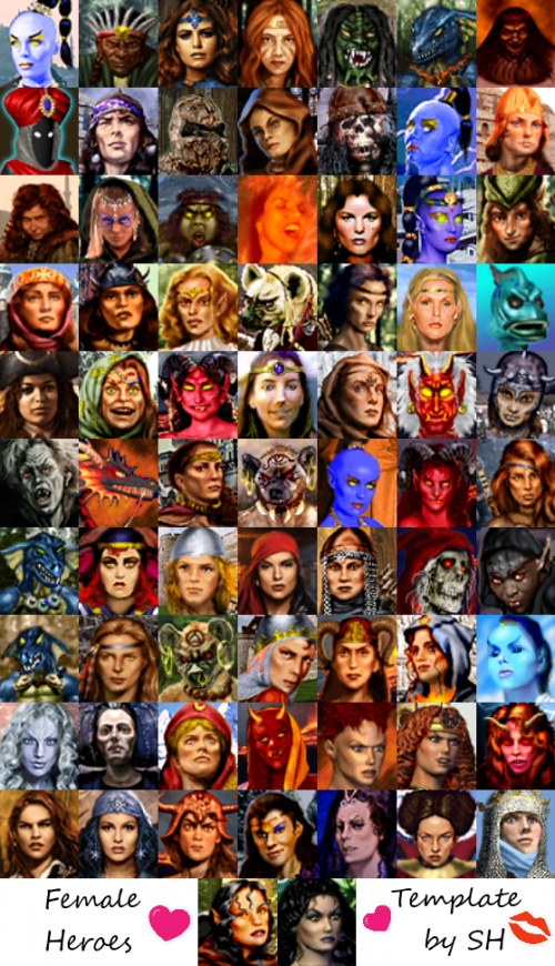 Create a Heroes of Might and Magic 3 Female Heroes updated Tier List ...