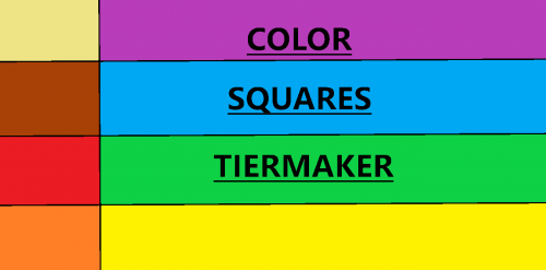 Create a Color Squares Tier List - TierMaker