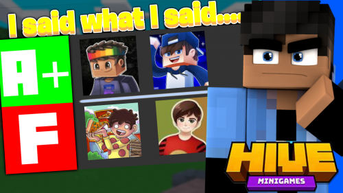 Minecraft Hive Bedrock Youtubers Tier List Community Rank Tiermaker 5891