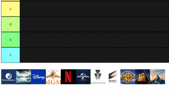 Create a Movie Studios Tier List - TierMaker