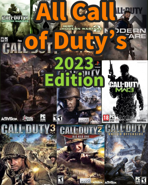 Create a All Call of Duty Games Tierlist Tier List - TierMaker