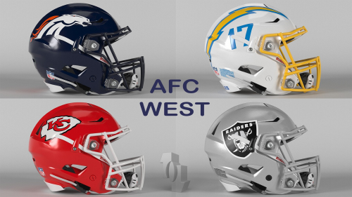 Create a All-Time AFC West Helmets NFL Tier List - TierMaker