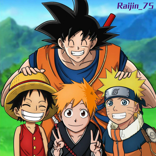 Create a Best transformations of the main characters of four animes ...