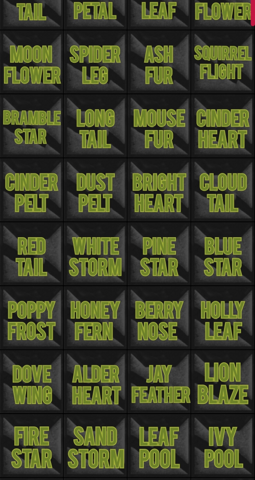 Warrior Cats Characters (370+) Tier List (Community Rankings) - TierMaker