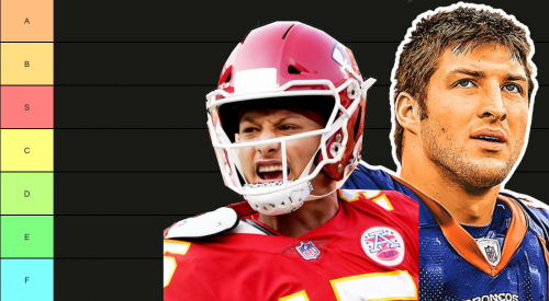 Create a CHRISTIAN NFL QUARTERBACK LIST Tier List - TierMaker