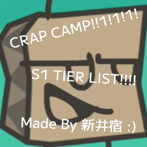 Create a Crap camp s1 Tier List - TierMaker