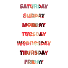 Create a Days of the Week Tier List - TierMaker