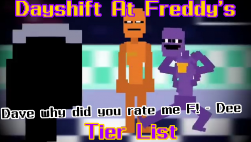 Dayshift At Freddy's Tier List (Community Rankings) - TierMaker