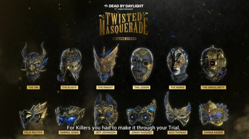 Create a Dead by Daylight - All Twisted Masquerade Masks Tier List ...