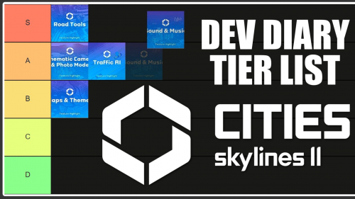 Create a Definitive Cities Skylines 2 DEV DIARY Tier List - TierMaker