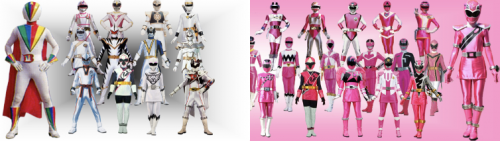 Create a All Sentai Pink/White Tier List - TierMaker