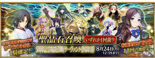 Create a FGO 5th anniverasy guaranteed gacha banner 2 Tier List - TierMaker