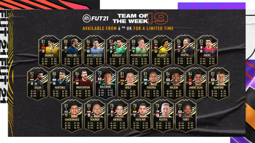 Create a FIFA 21 TOTW 19 Tier List - TierMaker