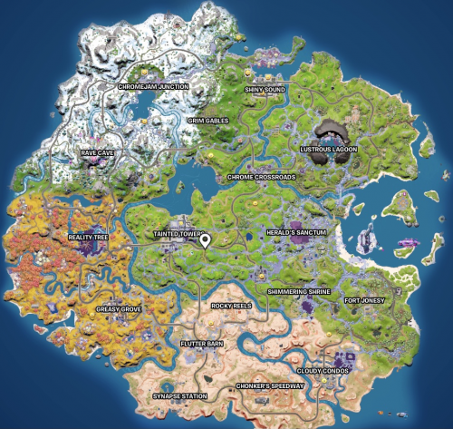 Create a Fortnite POI’s C3S6 Tier List - TierMaker