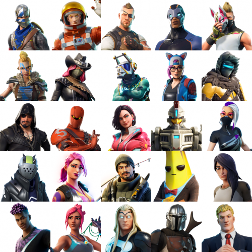 Create a Fortnite Tier 1 Skins (S2-C2S6) Tier List - TierMaker