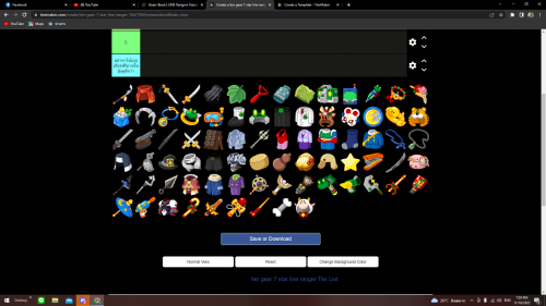 Create a Gear 7 Star LINE Rangers Tier List - TierMaker