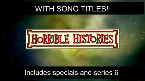 Create a ALL Horrible Histories Songs (+Specials&Series6) Tier List ...