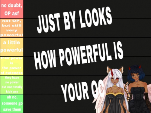 how powerful is your oc (based on looks) Tier List (Community Rankings ...