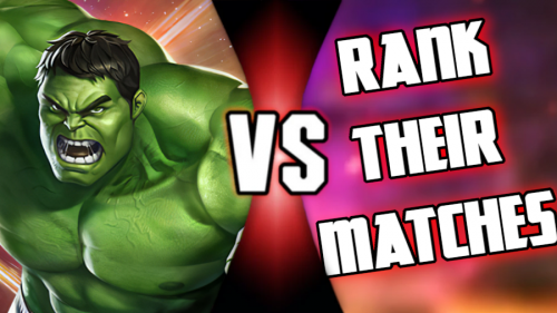 Create a Hulk VS Matches Tier List - TierMaker