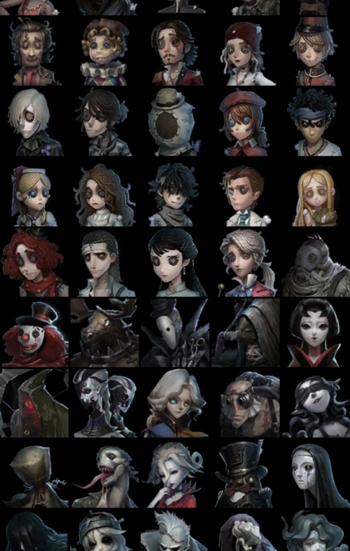 Create a Identity V Characters (with Shadow/Ivy) Tier List - TierMaker