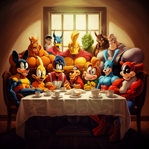 Looney Tunes Last Supper