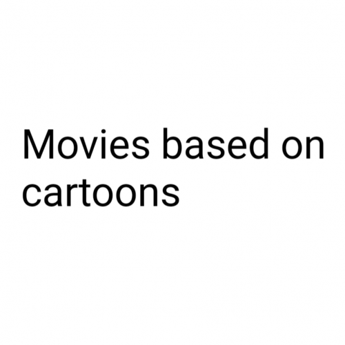 Create a Movies based on TV cartoons Tier List - TierMaker