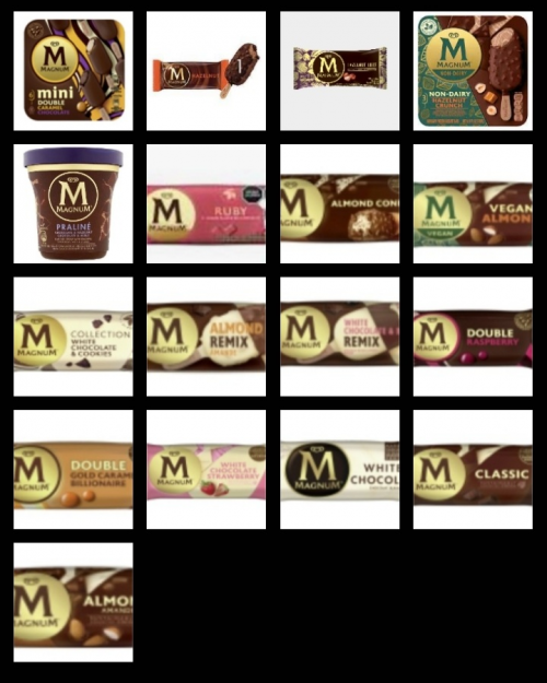 Create a Najlepsze lody magnum Tier List - TierMaker