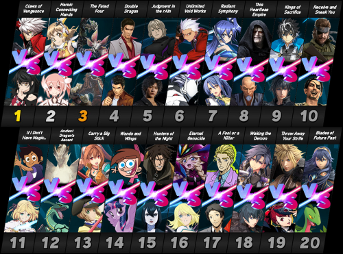 Nathan's Top 20 VS match ideas Tier List (Community Rankings) - TierMaker
