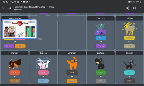Create a Pokemon types:groups Tier List - TierMaker