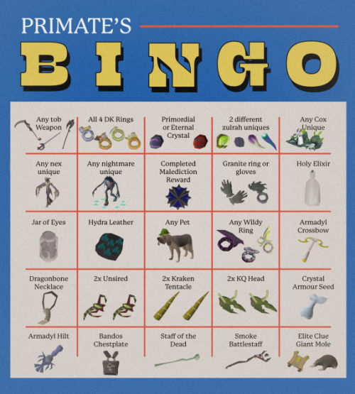 Primates Bingo Template. Tier List (Community Rankings) - TierMaker