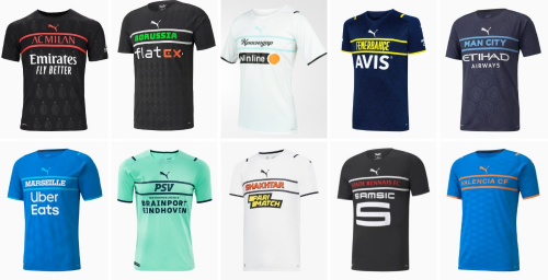 Create a Puma 21-22 Third Kits Tier List - TierMaker