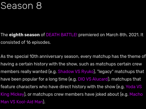 Create a Rank Death Battle Season 8 Tier List - TierMaker