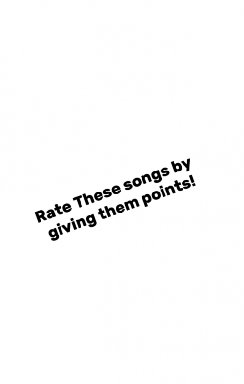 Create a Rank These songs by giving them points! Tier List - TierMaker