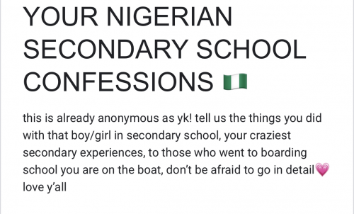 Create a reading your nigerian school confessions Tier List - TierMaker