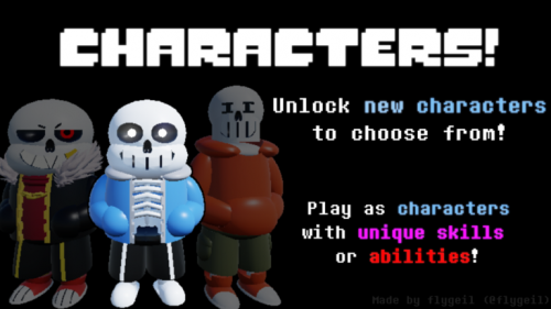 Create a Roblox - Sans Multiversal Battles (2) - All Main Characters ...