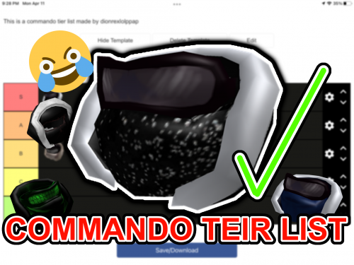 Roblox Commando (Series) made by dionrexlolppap Tier List (Community ...
