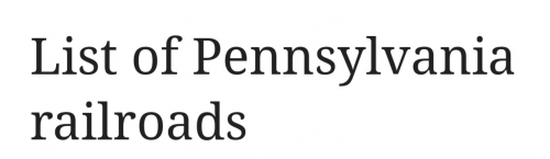 Create a Shortline railroads of Pennsylvania Tier List - TierMaker