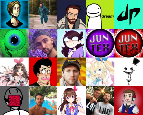 Create a Some Random Youtube Star Icons/Logos Tier List - TierMaker